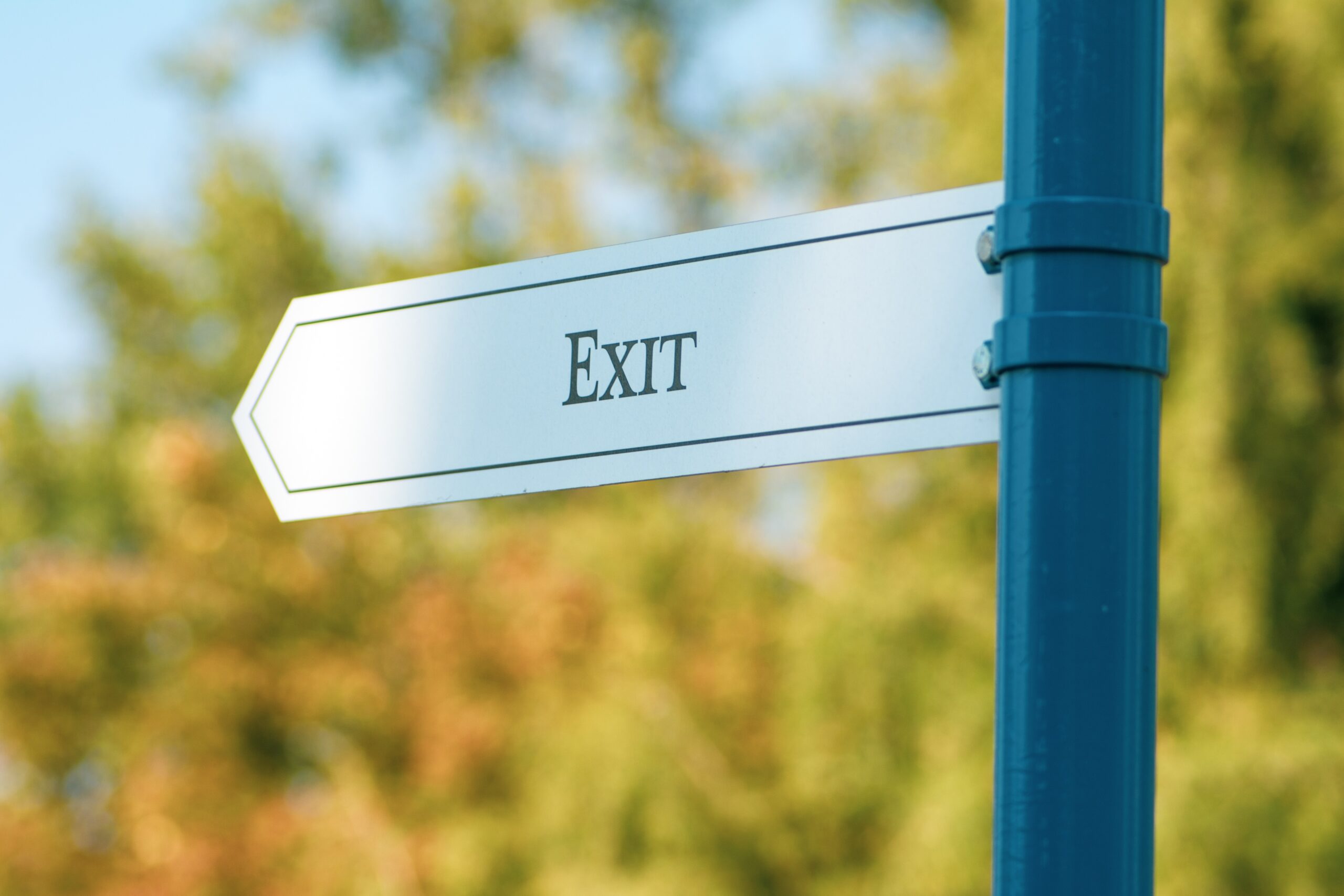 Plan your exit strategy as soon as possible - Yorkshire Change Consultants